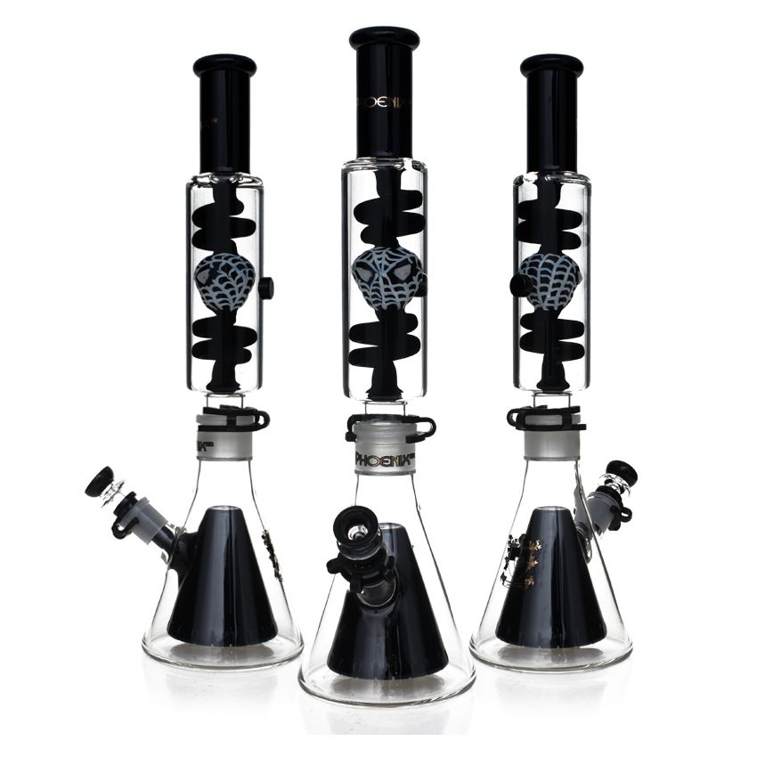 Phoenixstar 45cm Spider Coil Bong – Helix Perc & Freezable Cooling