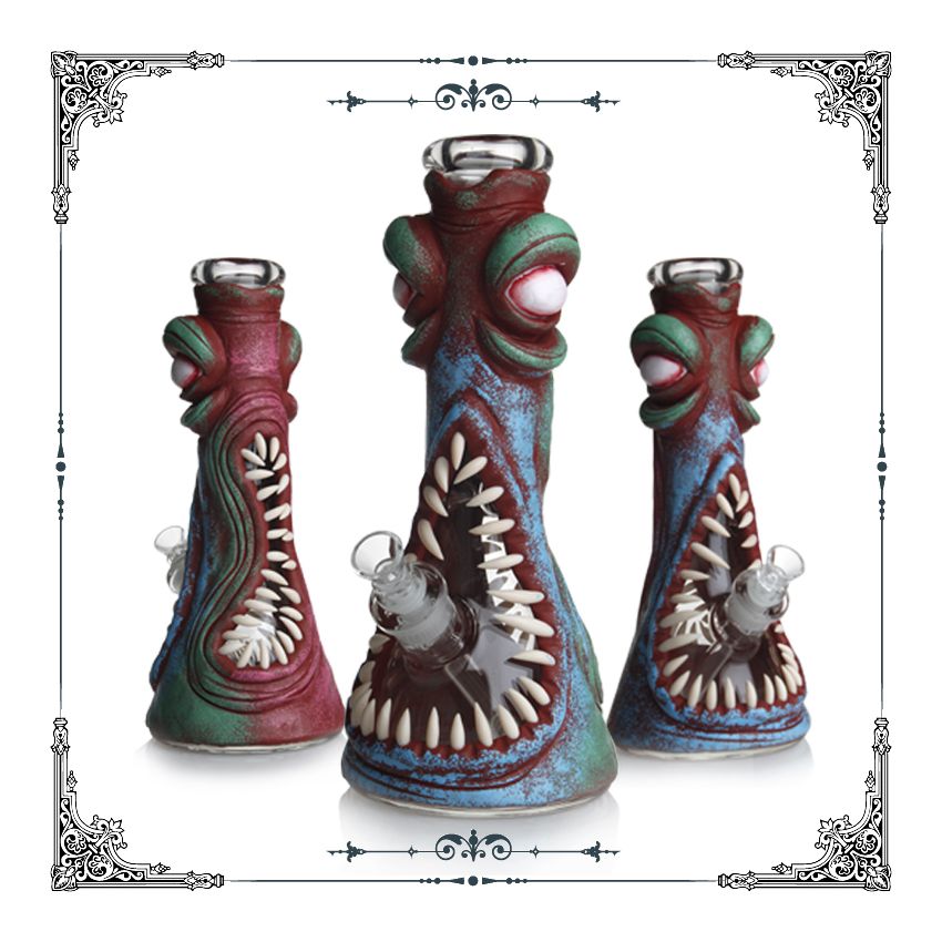 3D Alien Vampire Full Glass Bong