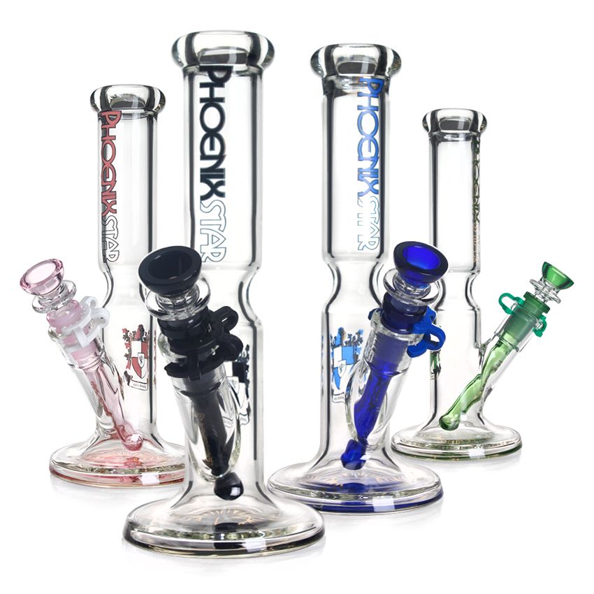 Phoenixstar 10" Ice Rack Bong – Straight Tube Colored Edition